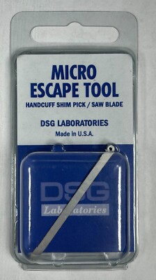 Micro Escape Tool A tiny easily concealed handcuff shim pick with built ...