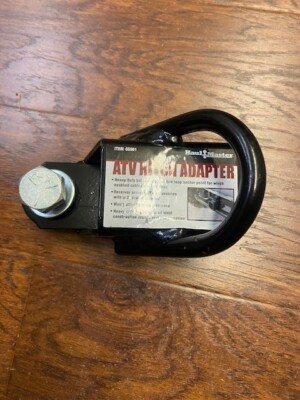 Bolt On 2" Haul Master Adapter ATV Bumper Hitch Receiver Tow Loop ...