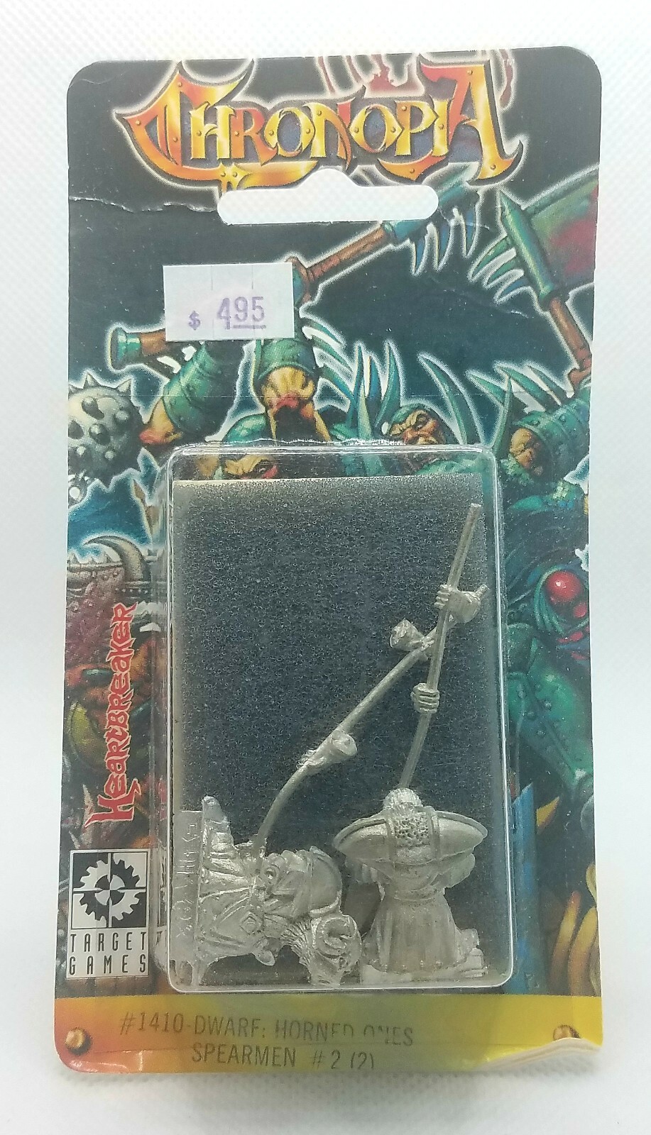 Chronopia Metal Miniatures Dwarf NIB OOP 28mm (Spearmen Swordsmen ...