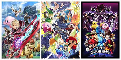 Super Smash Bros Wii U Melee Brawl Premium POSTERS MADE IN USA ...