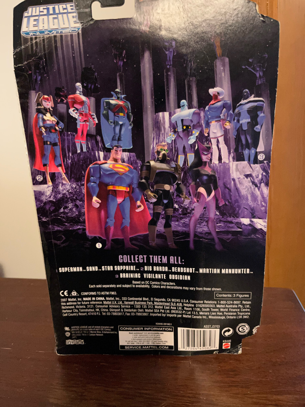 DC SuperHeroes Justice League Unlimited Obsidian, Vigilante, & Brainiac ...