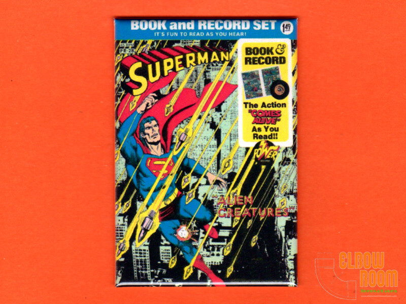Superman Power Records cover 2x3" fridge/locker magnet | eBay