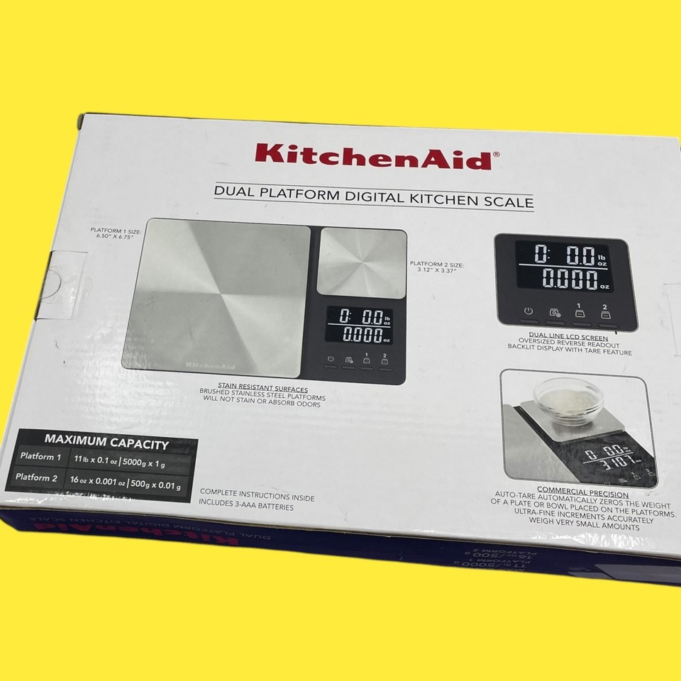 KitchenAid Digital Dual Plate Kitchen Food Scale KQ909 #232 z40/3 | eBay