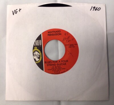 45 RPM "BLUES FOR A FOUR STRING GUITAR/GROOVE" MAYNARD FERGUSON - 1960 ...