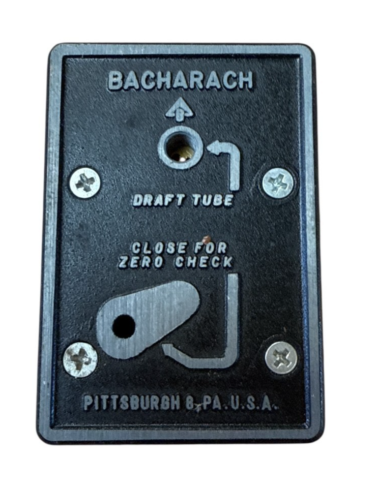 Vintage Bacharach Draft-Rite Gauge Meter with Case | eBay