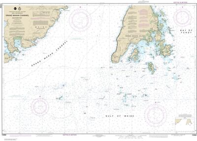 Grand Manan Channel Southern Part | Waterproof NOAA Chart 13392 | eBay