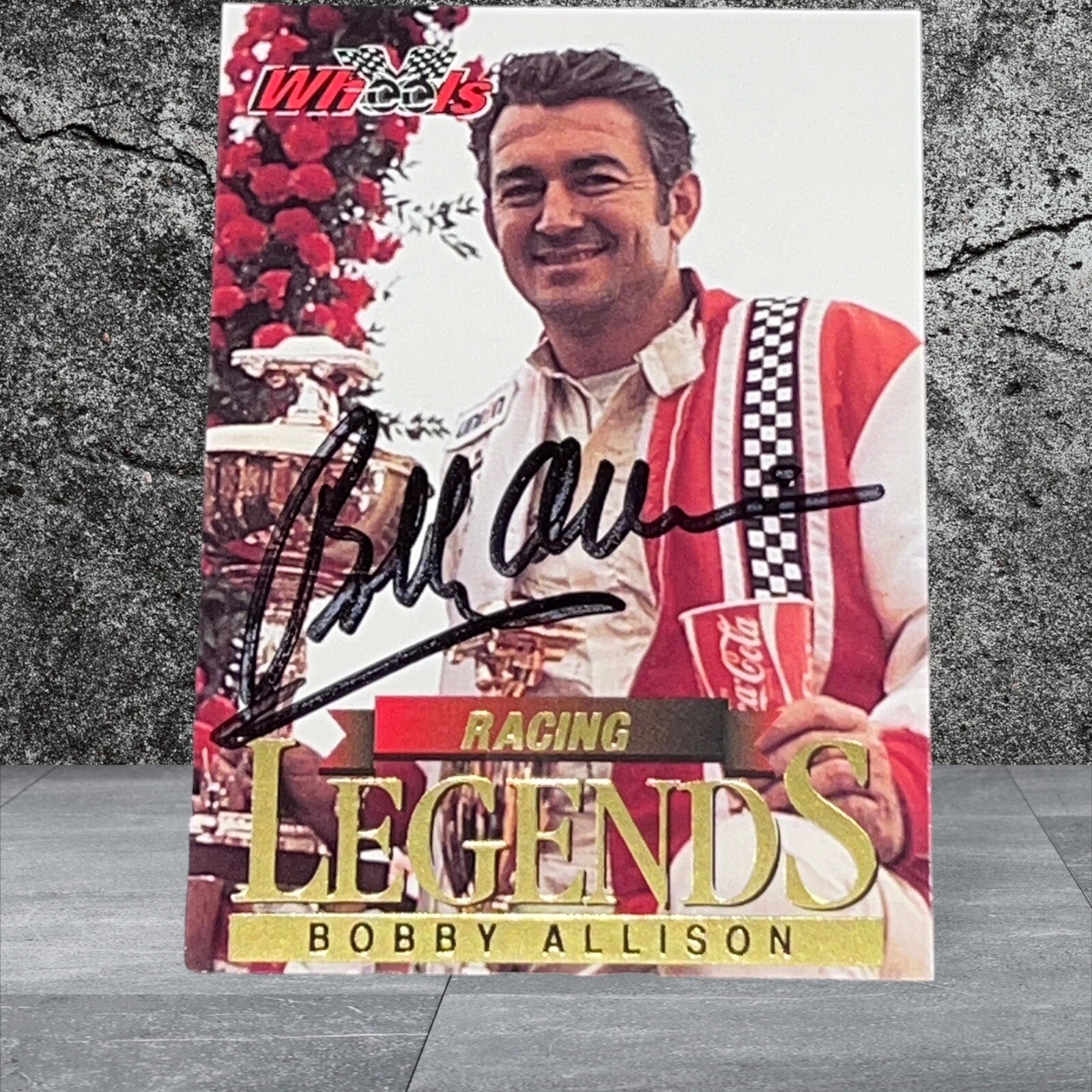 Bobby Allison WHEELS RACING LEGENDS 1994 #LS3 VINTAGE autographed ...