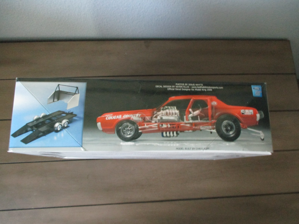 AMT NOSTALGIC DRAG RACE SET BRONCO COUGAR TRAILER PLASTIC MODEL KIT 1: ...