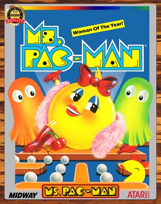 Atari 5200 - Ms. PAC-Man - Women Of The Year - Restored - Metal Sign 11 ...