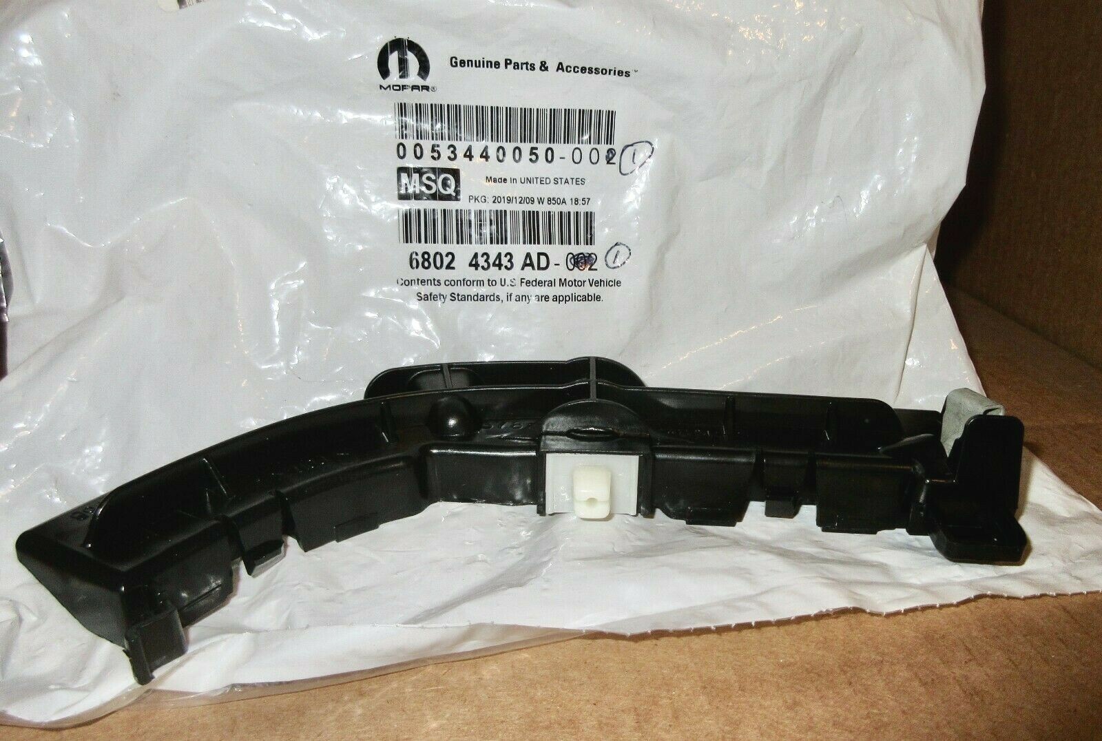 Mopar 68024343AD left front fascia bracket 2008-2022 Dodge Challenger ...