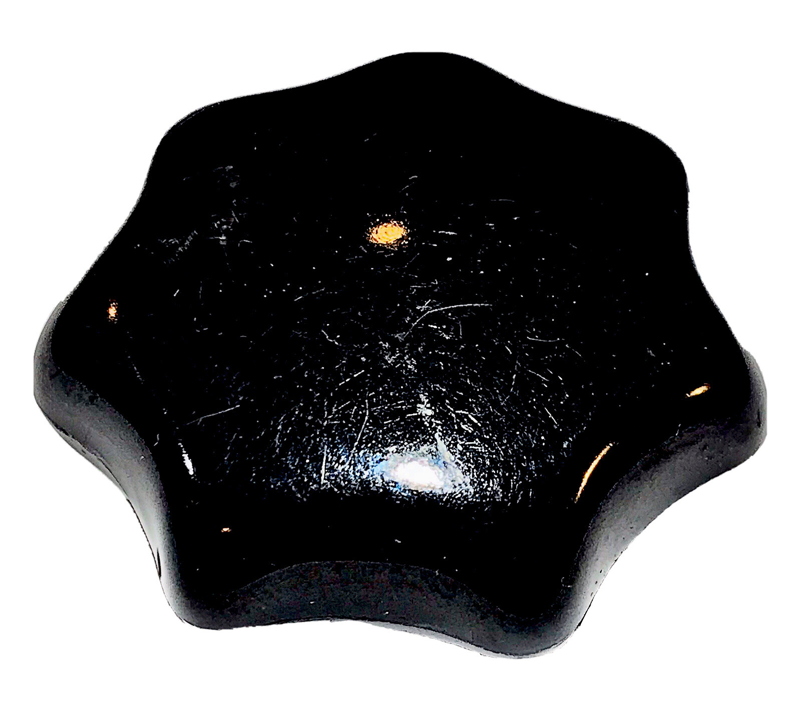 7 Point Black Star Knob Grip Handle 40mm Diameter Stainless 5/16 ...