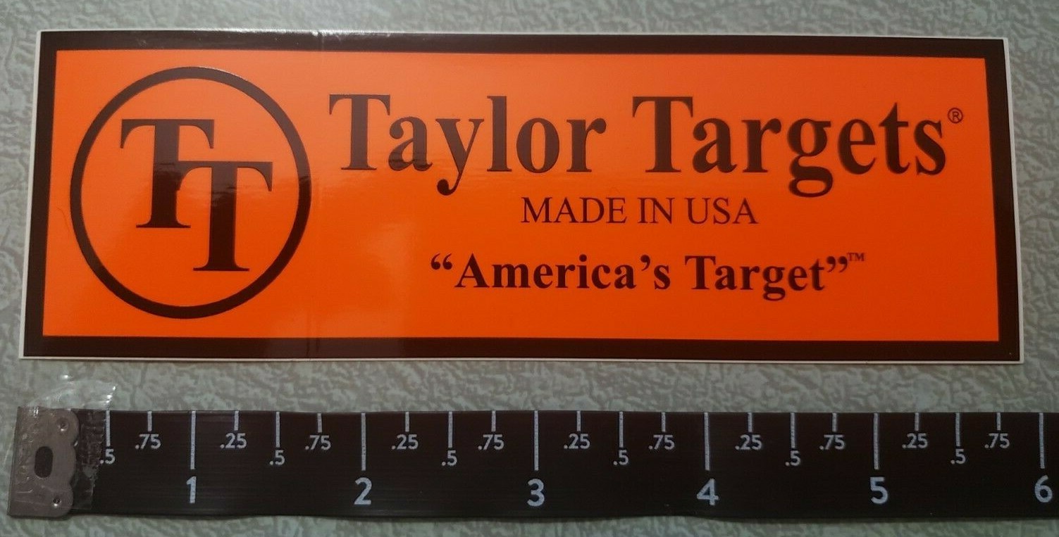 Taylor Targets Made in USA "America's Target" Vinyl Decal Sticker OEM ...