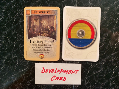 Catan UNIVERSITY VICTORY POINT CARD 2019 Klaus Teubers Trade Build ...