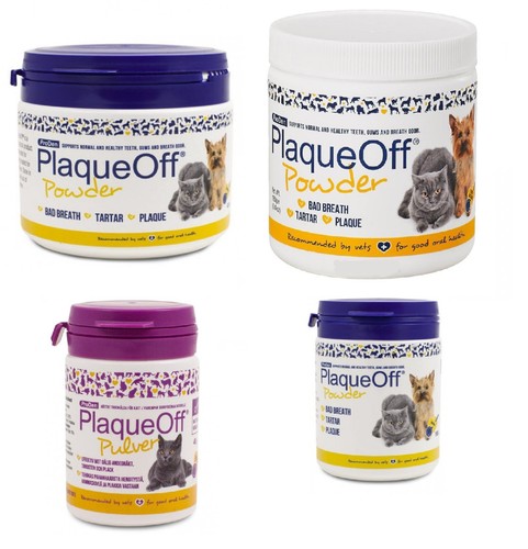 Plaque Off Powder For Dogs Cats Bad Breath Tooth Tartar Plaque Removal ...