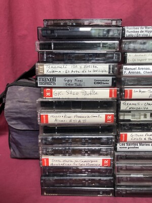 LOT of 31 RECORDED CASSETTE TAPES - GIPSY KINGS and GYPSY RUMBA plus ...
