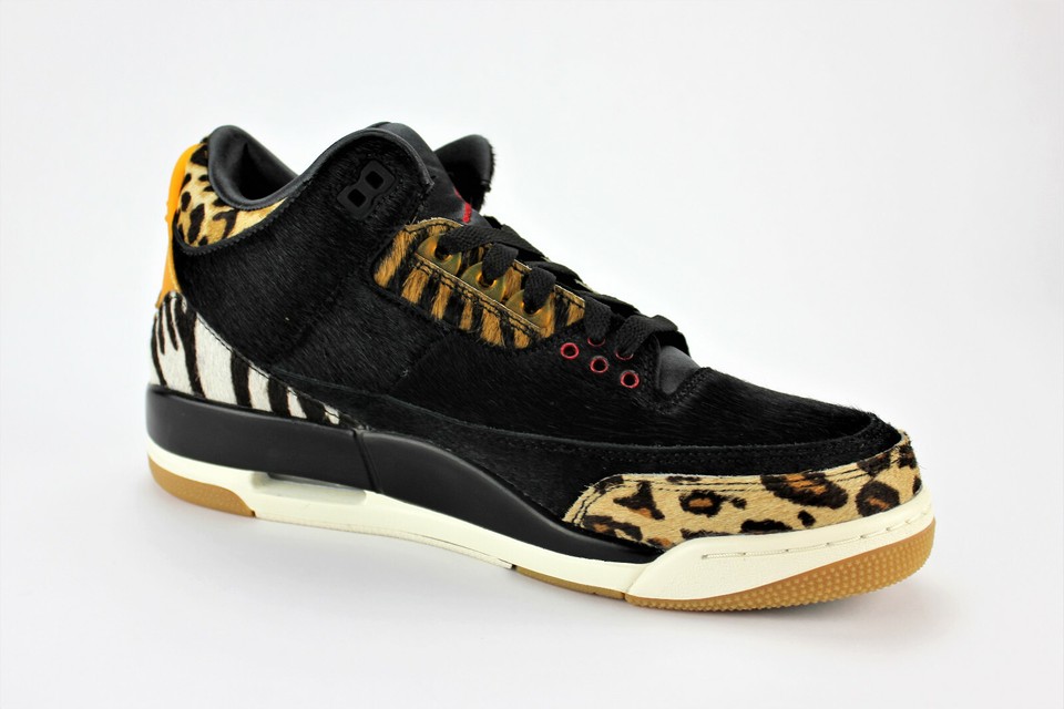 Air Jordan 3 Retro SE Animal Instinct Black Cheetah Print Size 8.5 ...
