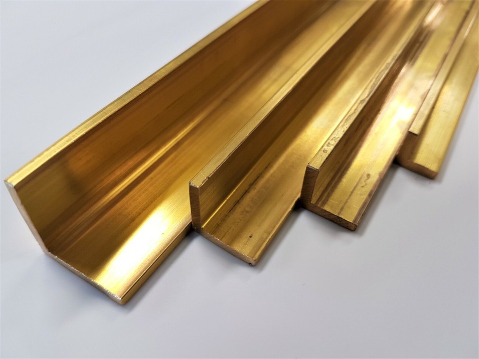 Brass Round Rod Square Bar Flat Bar Rod & L Angle CZ121 50mm to 600mm ...