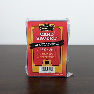 Cardboard Gold CARD SAVER 1 Grading Sleeves Trading Card Holders 50 ...