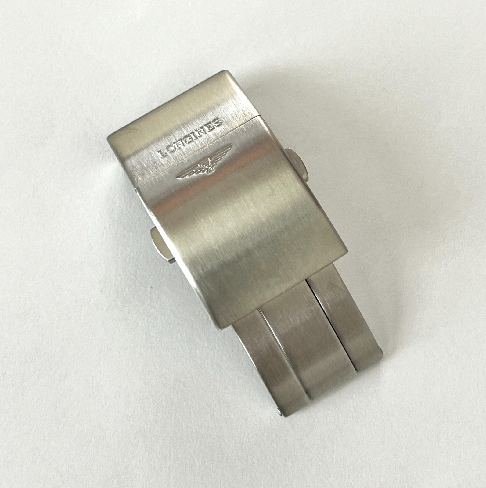 Original Longines Conquest V.H.P. 20mm Silver Folding Clasp Buckle | eBay