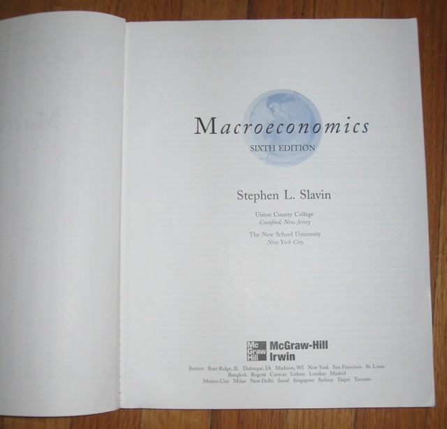 Macroeconomics by Stephen L. Slavin (2001, Trade Paperback, Revised ...