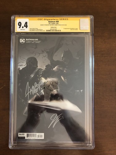 BATMAN #89 CGC SS 9.4 SIGNED JAMES TYNION IV & FRANCESCO MATTINA First ...