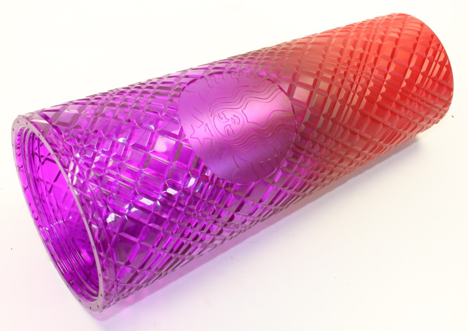 Starbucks Tumbler 2024 Summer Jeweled Violet Red Green Grande 24 oz w ...