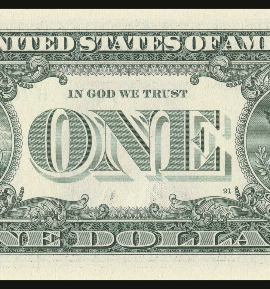 Radar 7059 9507 Palindrome Fancy Serial Number $1 Dollar Bill ...