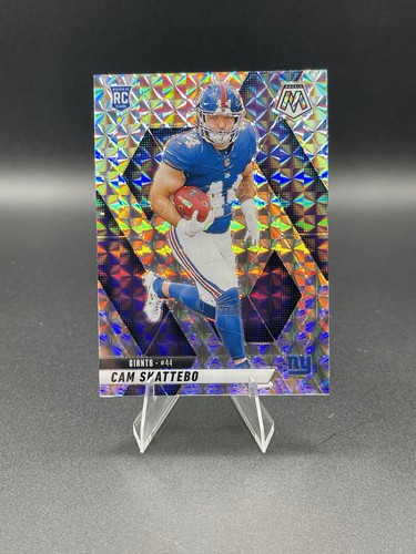2025 Panini Mosaic Football Cam Skattebo (RC) #305 Silver Mosaic Prizm ...