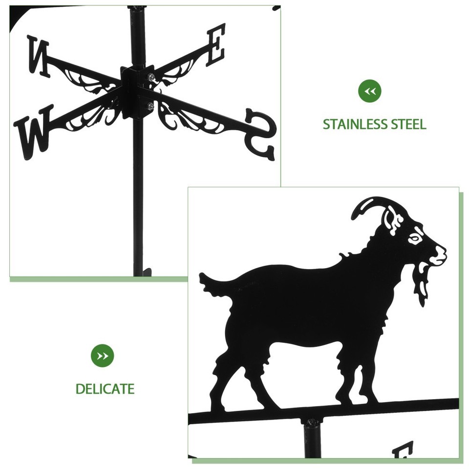 Weather Vane Wind Indicator Iron Metal for Garden Patio Yard Decor ...