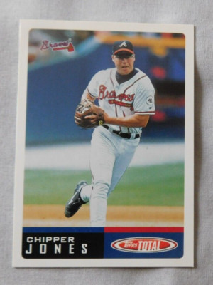 2002 Topps Total #TTC3 Chipper Jones Atlanta Braves Baseball Card mint ...