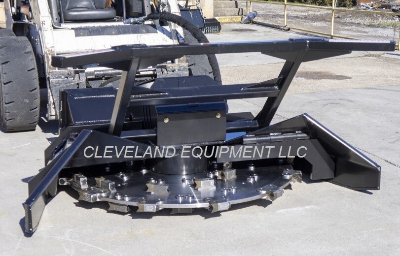 60" CID FORESTRY DISC MULCHER ATTACHMENT Cat Kubota Skid-Steer disk ...