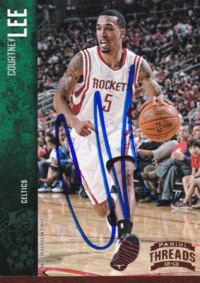 COURTNEY LEE HOUSTON ROCKETS SIGNED CARD NETS MAVERICKS KNICKS ...
