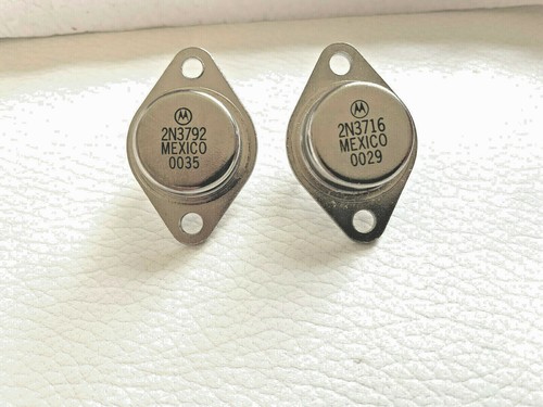 2N3716 + 2N3792 MOTOROLA NPN + PNP BJT TO-3 | eBay