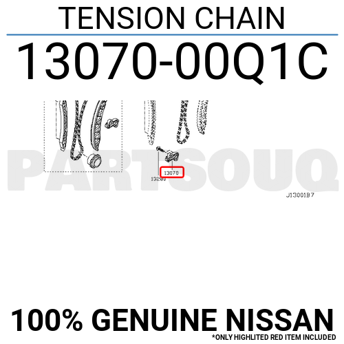 1307000Q1C Genuine Nissan TENSION CHAIN 13070-00Q1C for sale online | eBay
