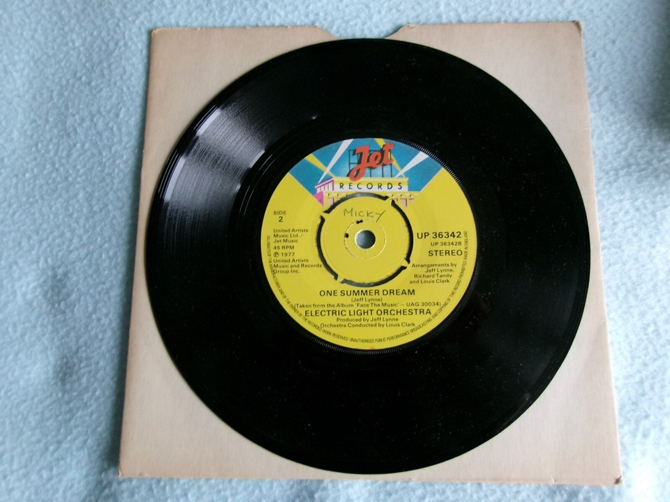 ELECTRIC LIGHT ORCHESTRA - MR BLUE SKY UK 7" SINGLE 1978 JET RECORDS ...