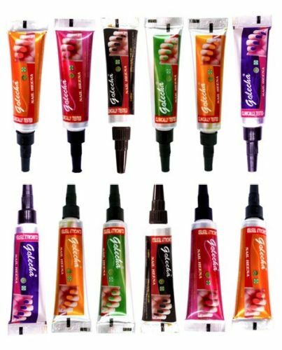 Golecha Nail Henna Long Lasting No Harmful Chemicals - Multi - 12 Pcs ...