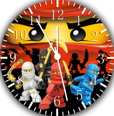 Lego Ninja Ninjago Frameless Borderless Wall Clock Nice For Gifts or ...