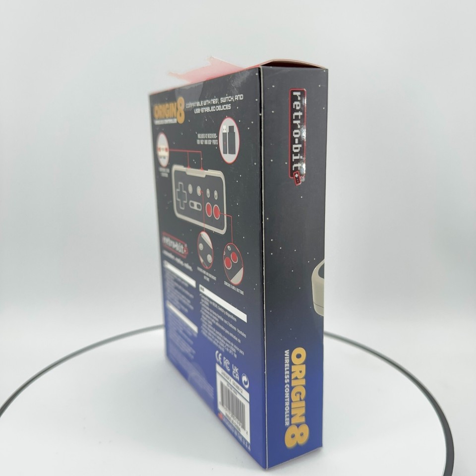 Retro-Bit Origin8 2.4 GHz Wireless Controller for Nintendo NES/Switch ...