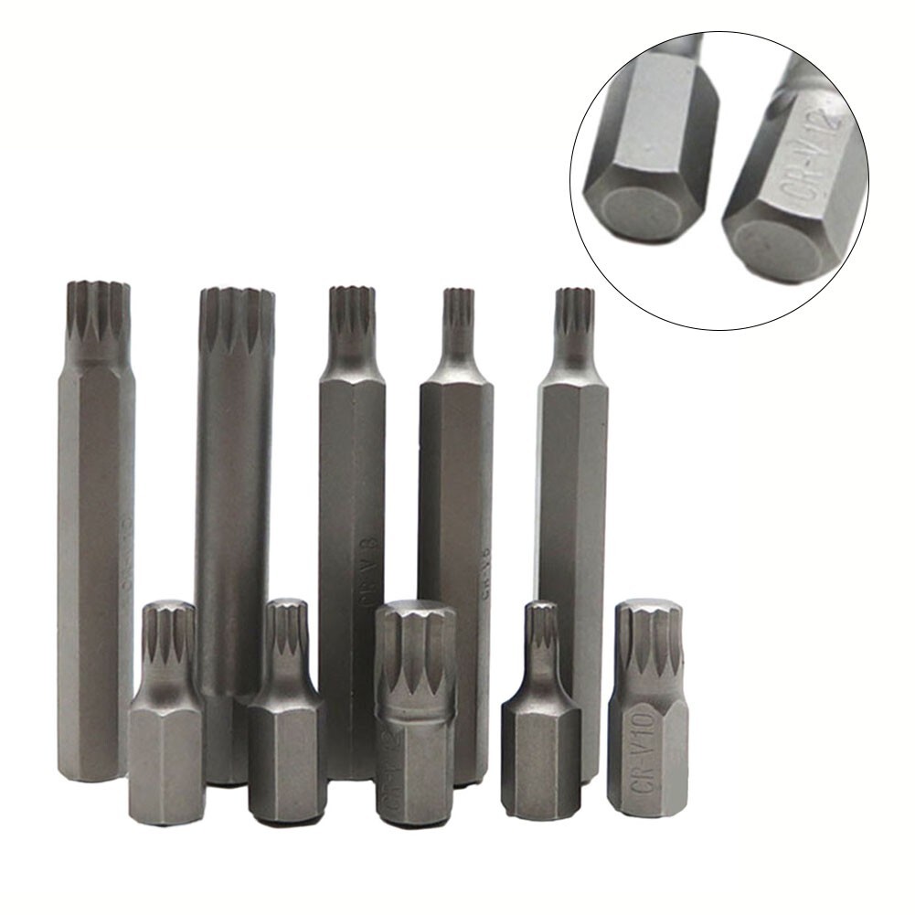 Precision Tools 11 pièces jeu de clés à douille outil à vis 12 coins en ...