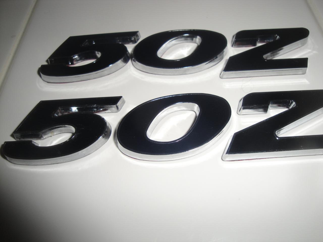 CHEVROLET BLACK 502 STROKER ENGINE ID FENDER HOOD SCOOP QUARTER TRUNK ...