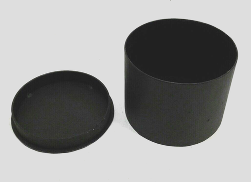 HomArt 0979-2 Zane Black Cylinder Box W/Lid Forged Iron Hammered Finish ...