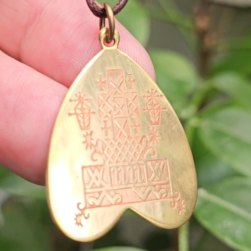 Voodoo Ancestor Pendant Necklace Loa Guede Guidance Amulet Talisman ...