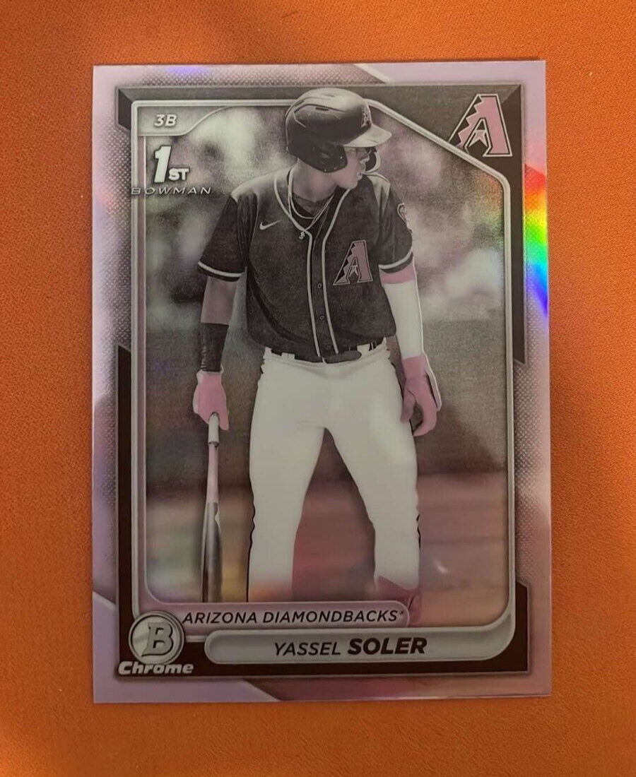 2024 BOWMAN CHROME YASSEL SOLER PEARL REFRACTOR 1ST BOWMAN SSP | eBay