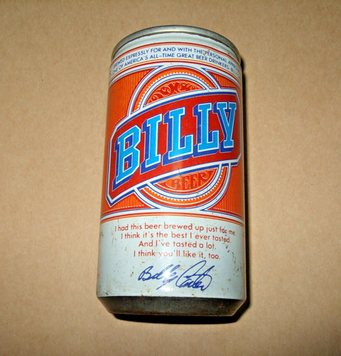 Billy Beer Can Aluminum Bottom Opened | eBay