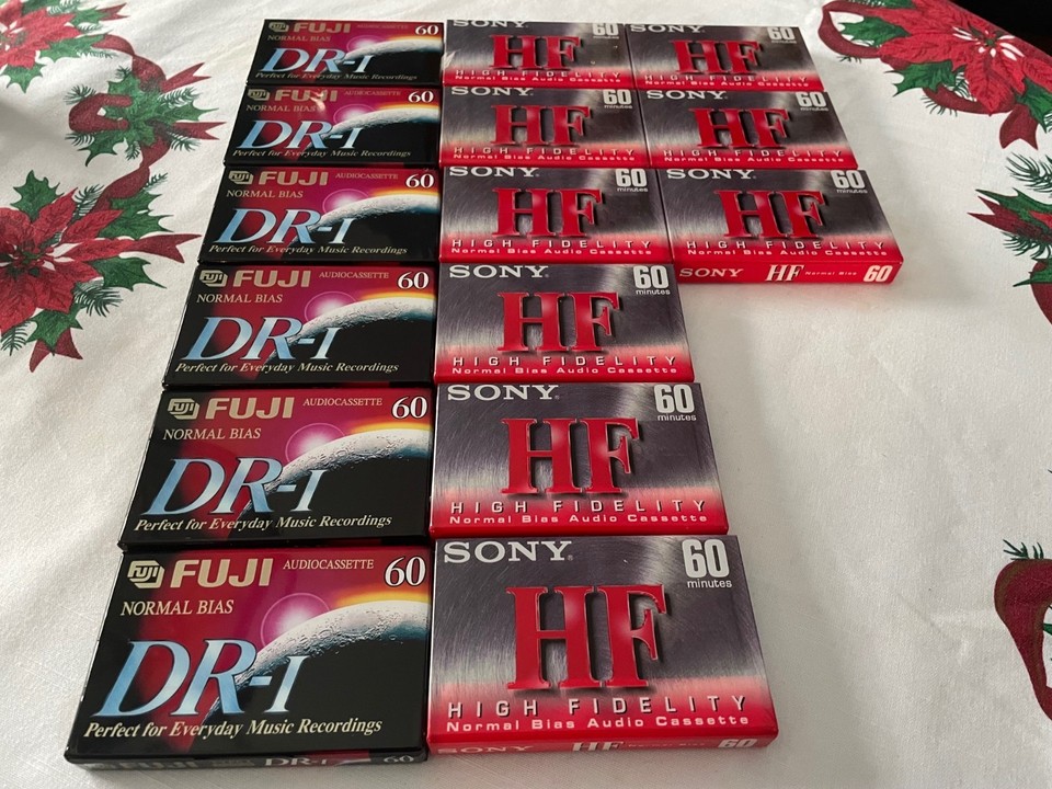 Lot of 15 SONY HF & FUJI 60 High Fidelity Audio Blank Cassette Tapes ...