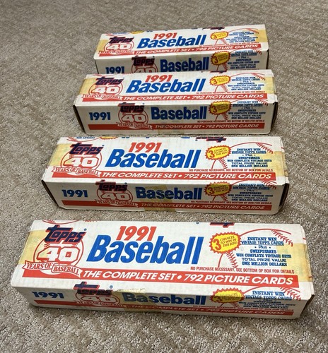 1991 Topps Baseball Factory Sealed Complete Set (792 Cards) | eBay