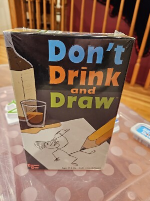 Don't Drink and Draw Party Game University Games Age 21+ NEW SEALED | eBay