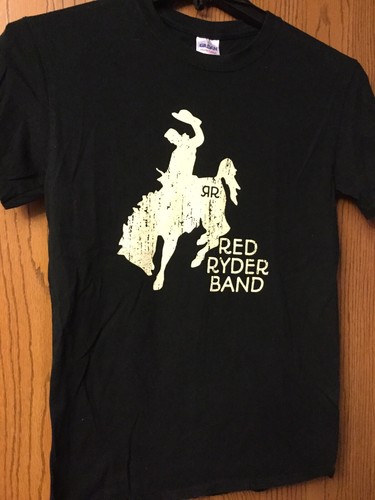Red Ryder Band. Black Shirt. (Small Hole On Lower Front). S. | eBay