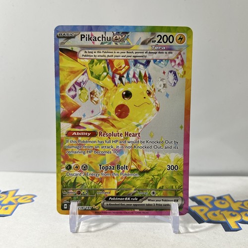 Pikachu Ex 238/191 Special Illustration Rare SIR Holo Pokemon Surging ...