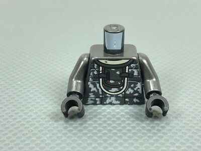 LEGO Minifigure Torso Pearl Dark Gray Star Wars Camo Pattern Black ...